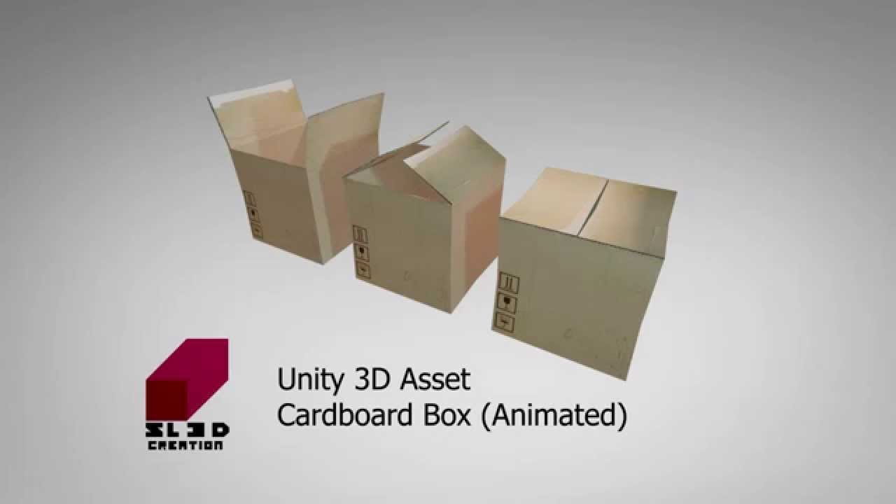 CardBoard Box Animated - Unity 3d Asset