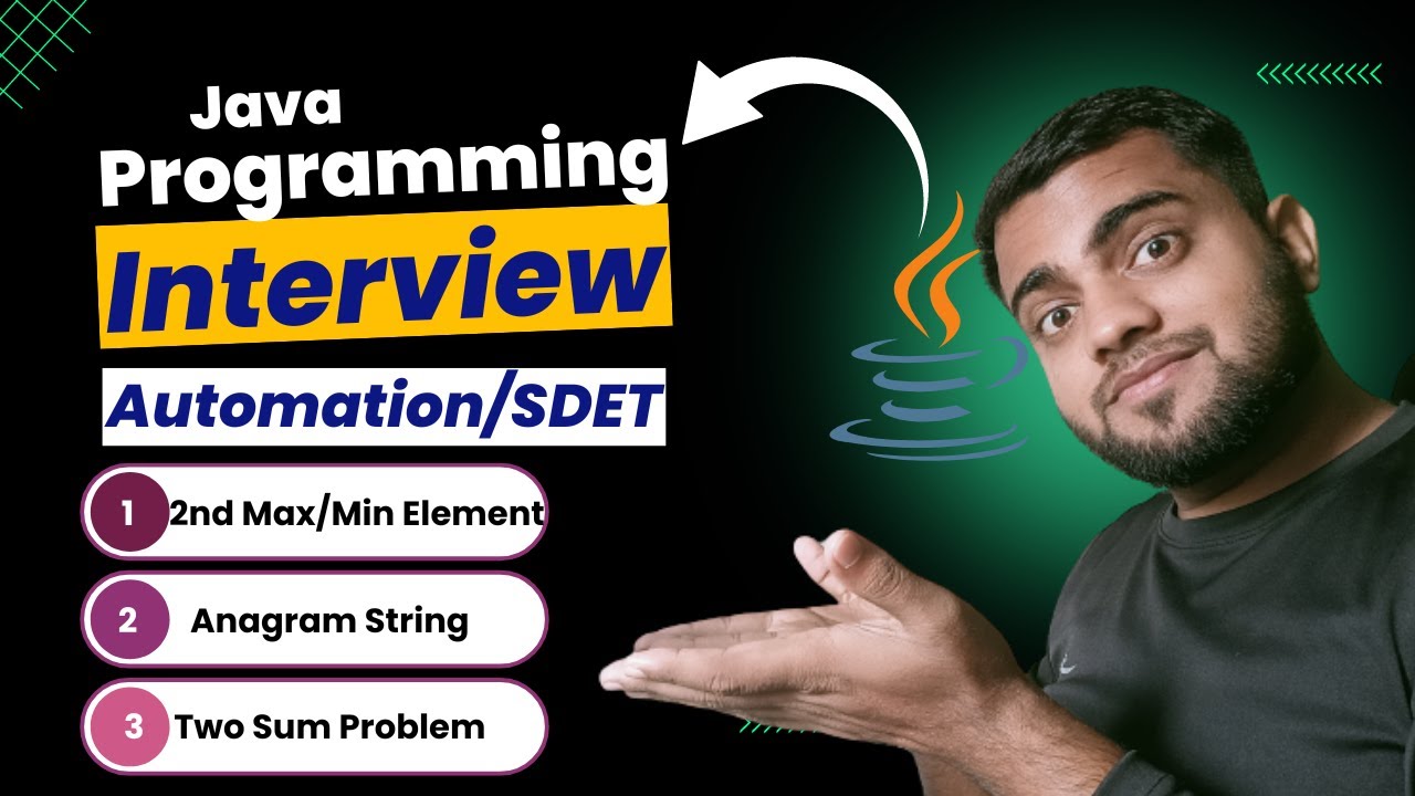 Java Coding Questions For SDET/Automation | MyCodeWorks