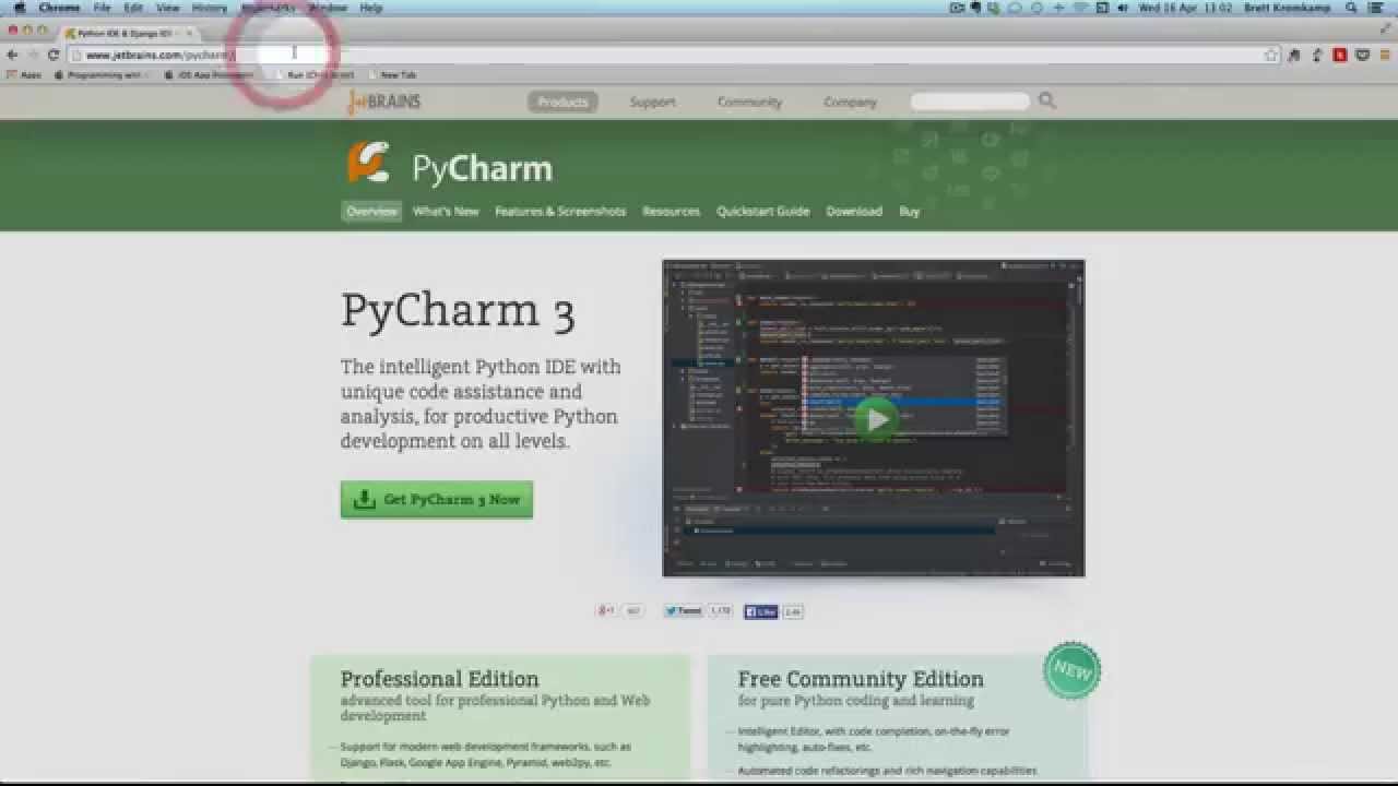 Python Programming Tutorial 2 - Installing PyCharm IDE (Integrated Development Environment)