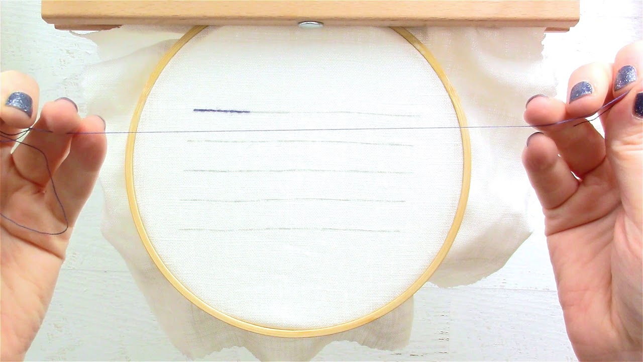 Start Embroidery without Knots