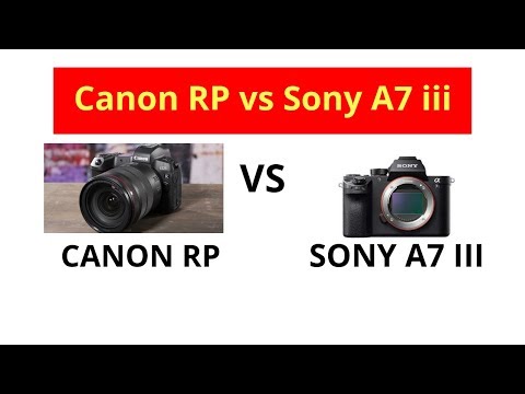 Canon EOS RP vs Sony a7 iii