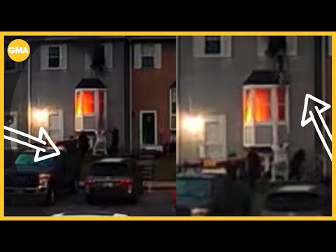 WATCH: Neighbors Rescue Woman and Two Kids From House Fire - 102.3 The Rose