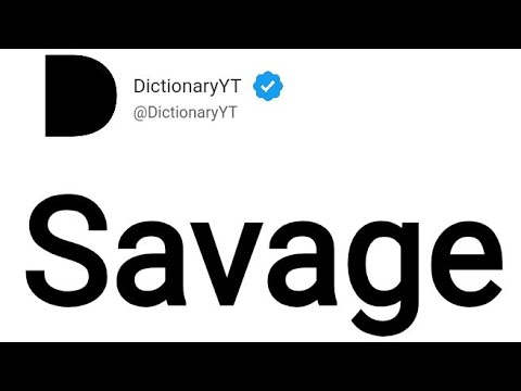 Savage Meaning in English