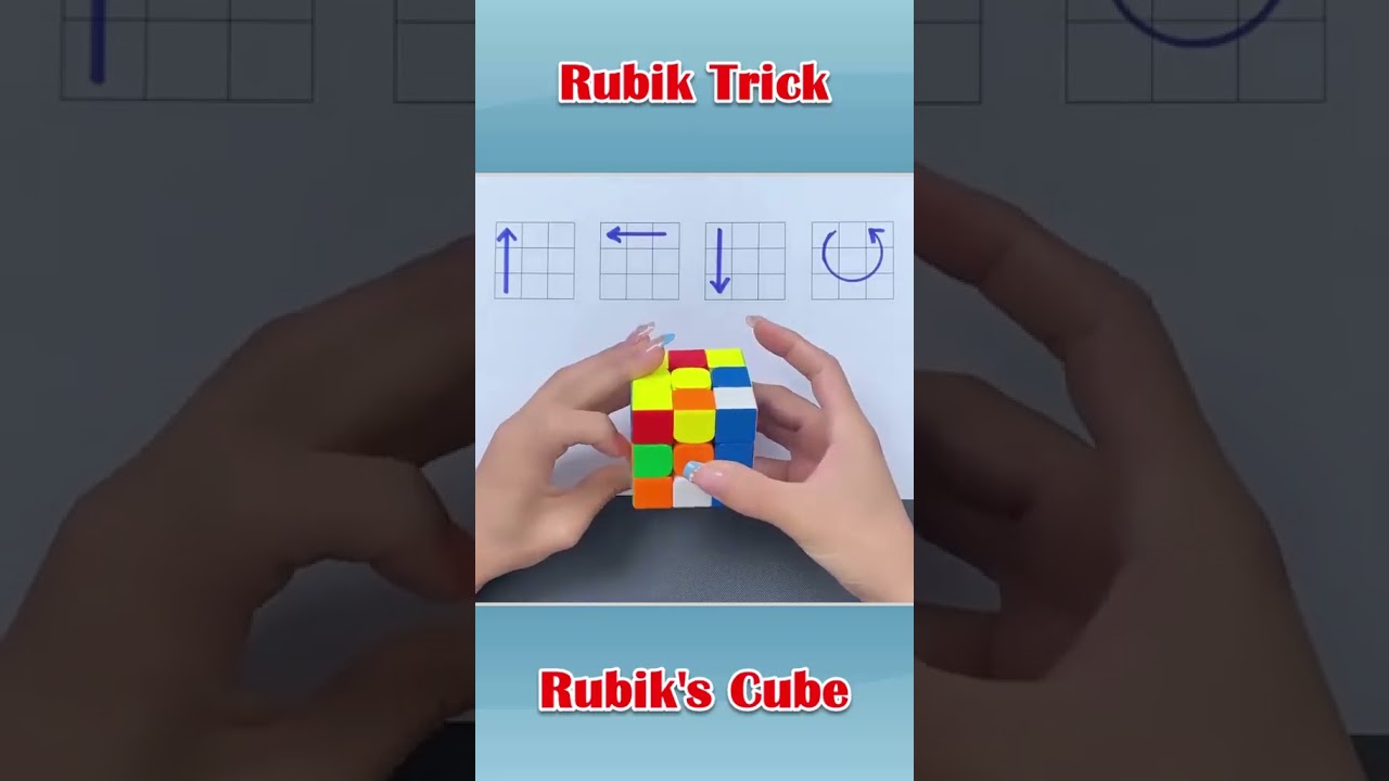 Learn how to solve a rubik's cube 3x3 in 1 minute