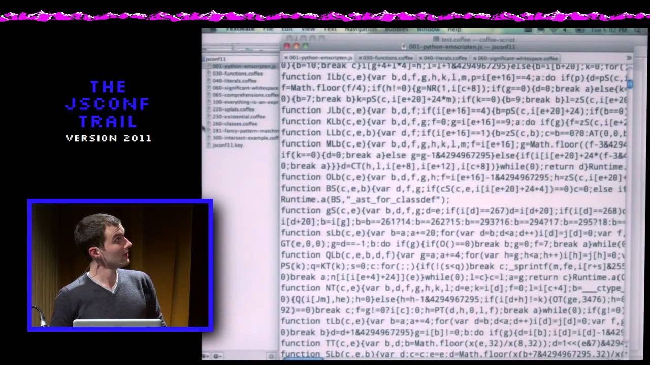 Jeremy Ashkenas: CoffeeScript as a JS/Next