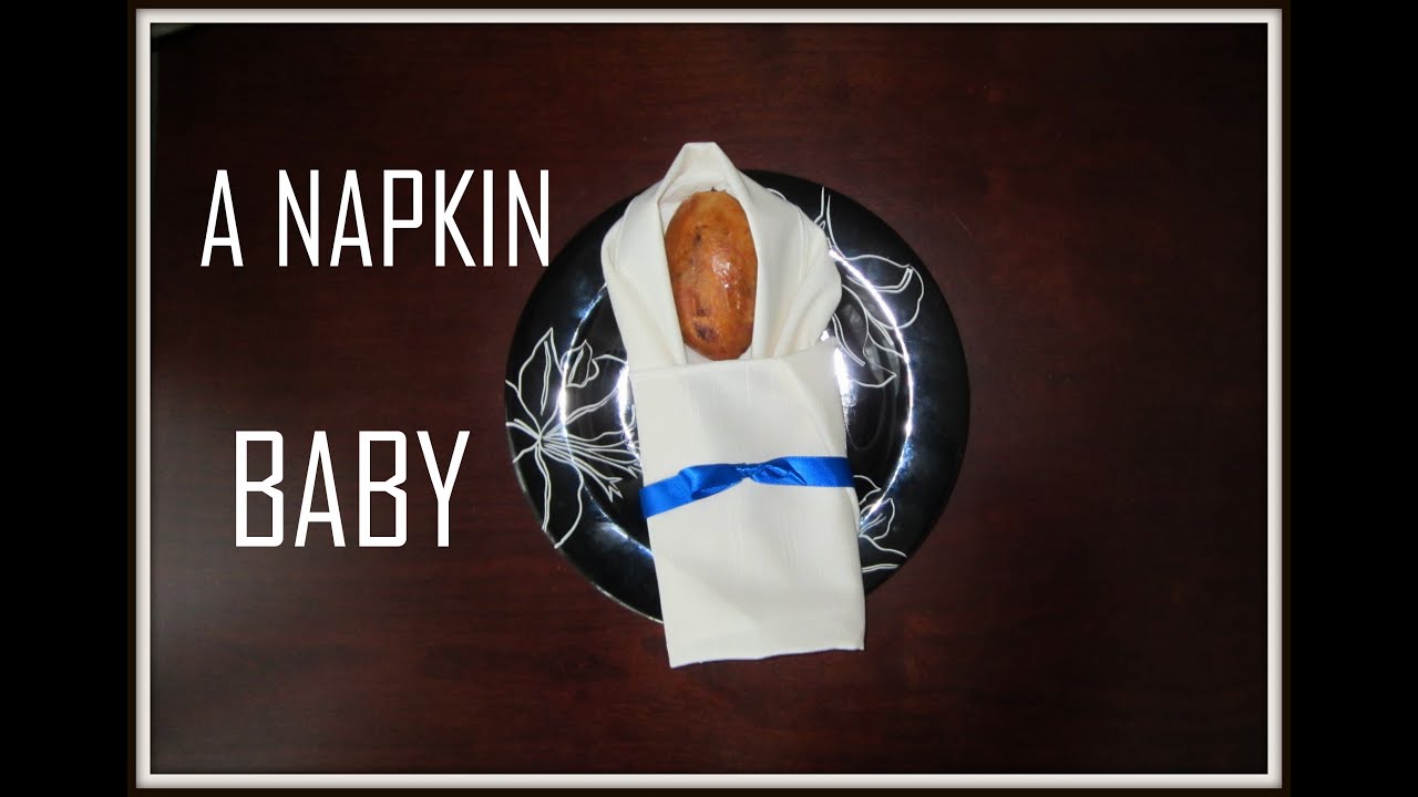 Napkin Folding: Baby (Baby shower)