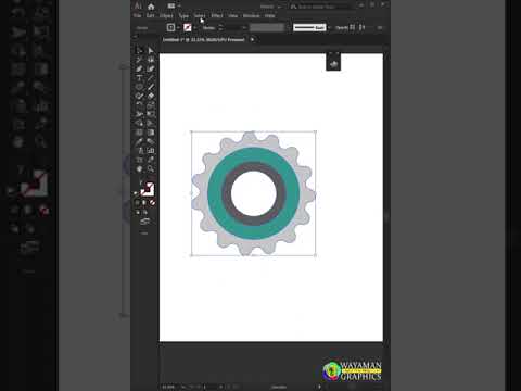 3D Gear Icon Design | Adobe Illustrator Tutorial #illustrator