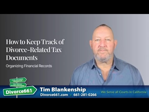 📂 How to Keep Track of Divorce-Related Tax Documents? | Los Angeles Divorce #divorce661