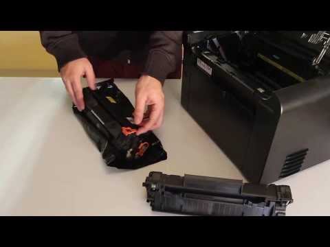 How To Replace Toner Cartridge CE278A/CRG128 To HP/Canon Printers