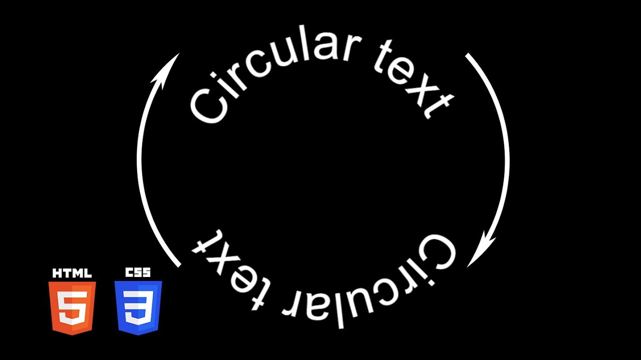 Spinning Circular Text | HTML & CSS (SVG Elements) Tutorial