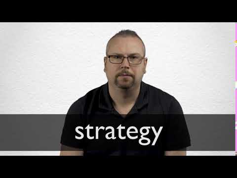 How to pronounce STRATEGY in British English
