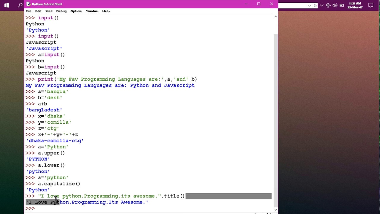Python Tutorial-06 Bangla || String Manipulation(Part-3)