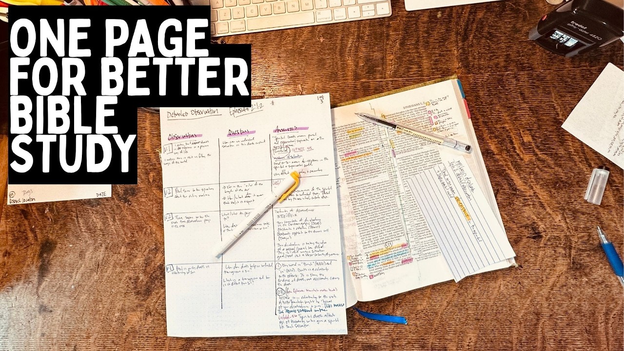 Do this to start deeper Bible Study