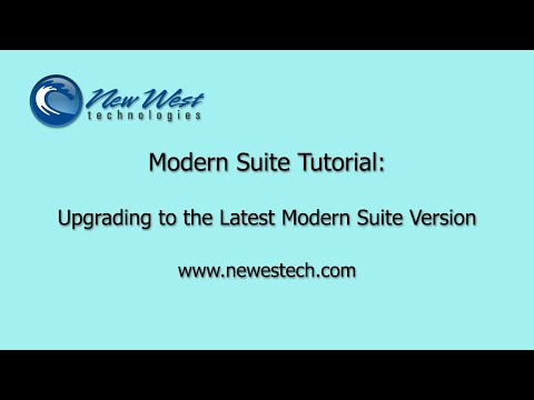 Modern Suite Tutorial Video: Upgrade to the Latest Version for RMH and RMS
