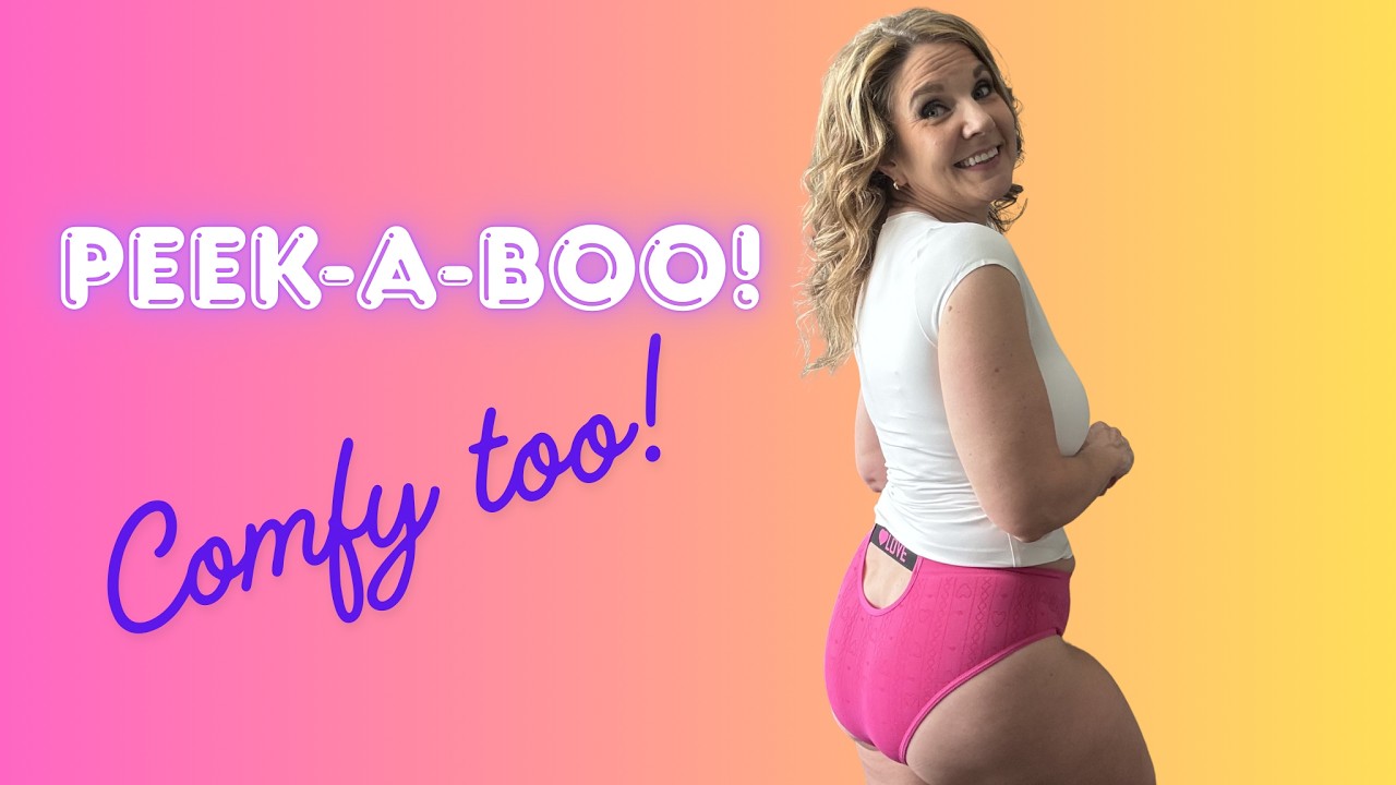 Mid Rise Bikini Panties with a Peekaboo cutout!  SUPER Cute, SUPER COMFY! #ad