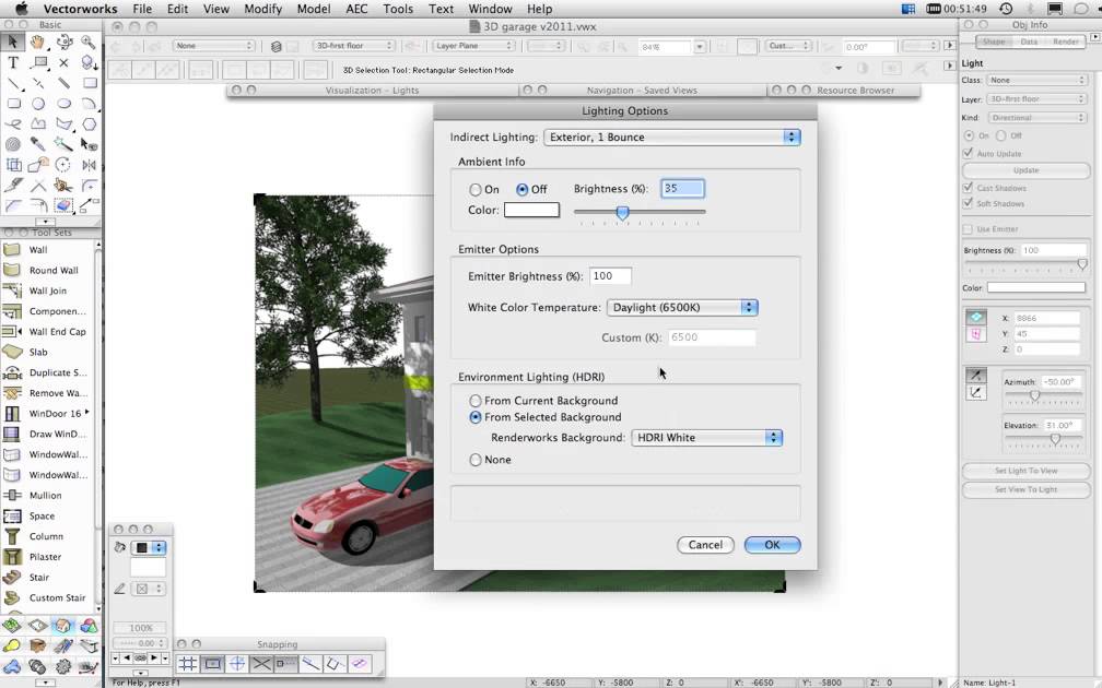 Renderworks -- Simple Exterior Rendering