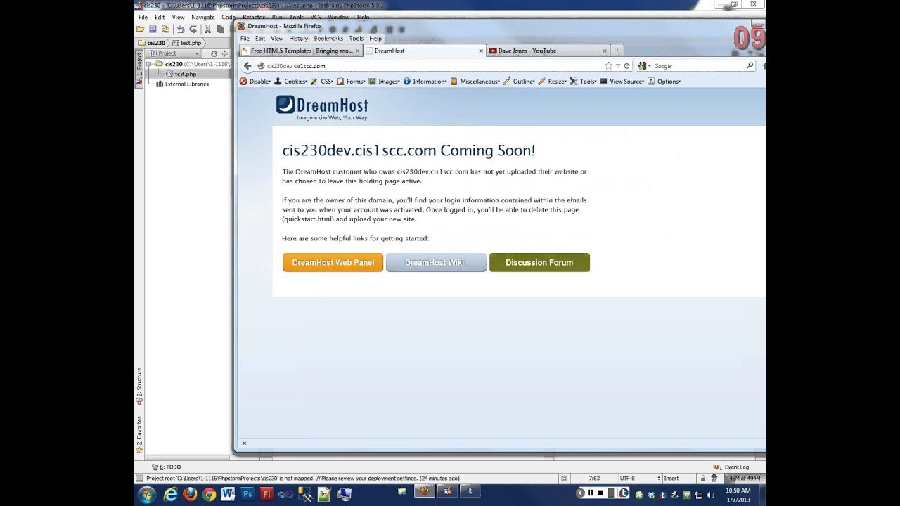 Introduction to PHP - Day 1 - Server setup and Hello World