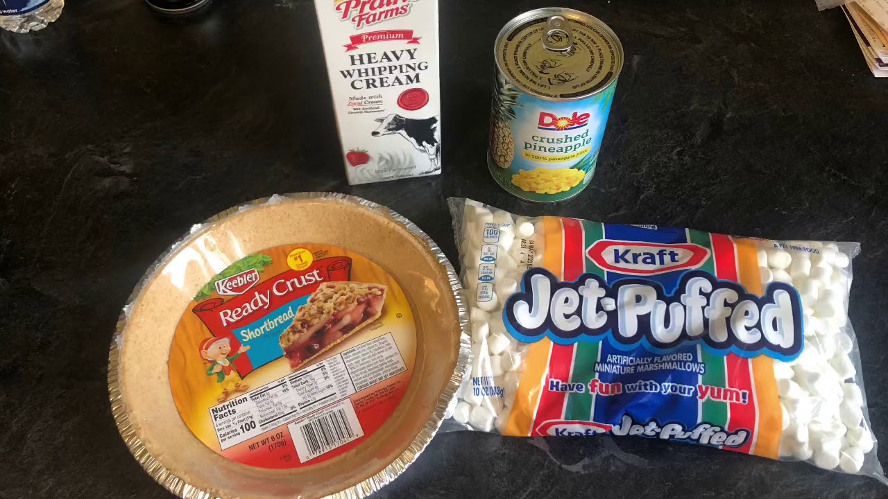 Pineapple fluff pie 4 easy ingredients(Culinary Adventures)