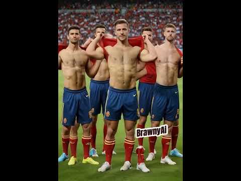 ⚽️ Celebrating Unity: Spanish Football Team’s Post-Game Traditions #BrawnyAi #DigitalHunks