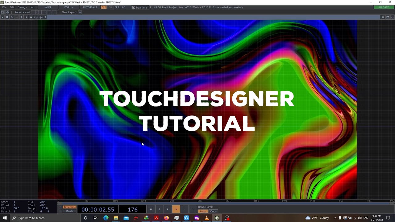 Create Colorful Liquid Effect - Touchdesigner Tutorial