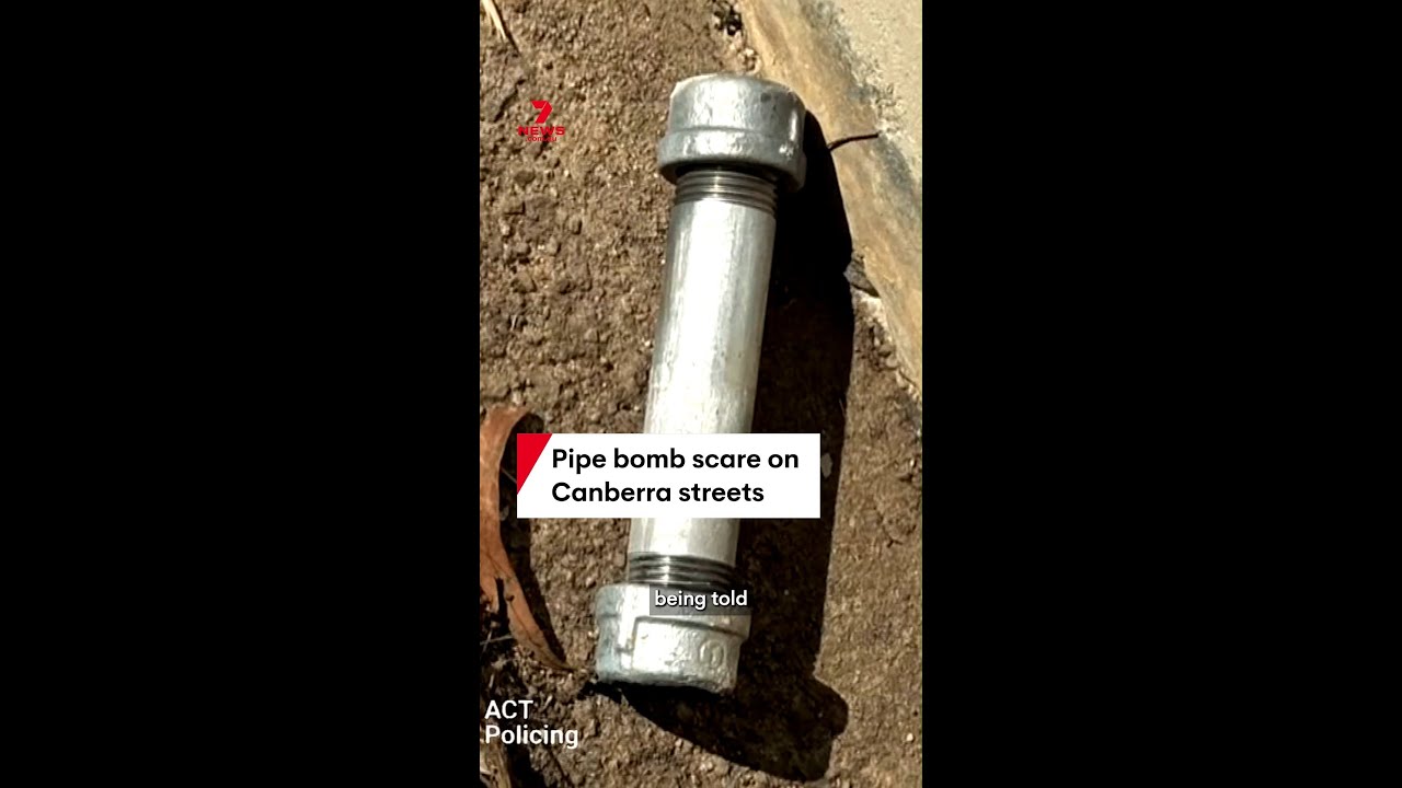 Pipe bomb scare in Canberra after pipe bombs discovered on footpaths in Belconnen