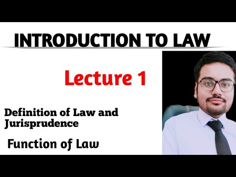 Definition of Law and Jusriprudence in Urdu/Hindi | Introduction to law