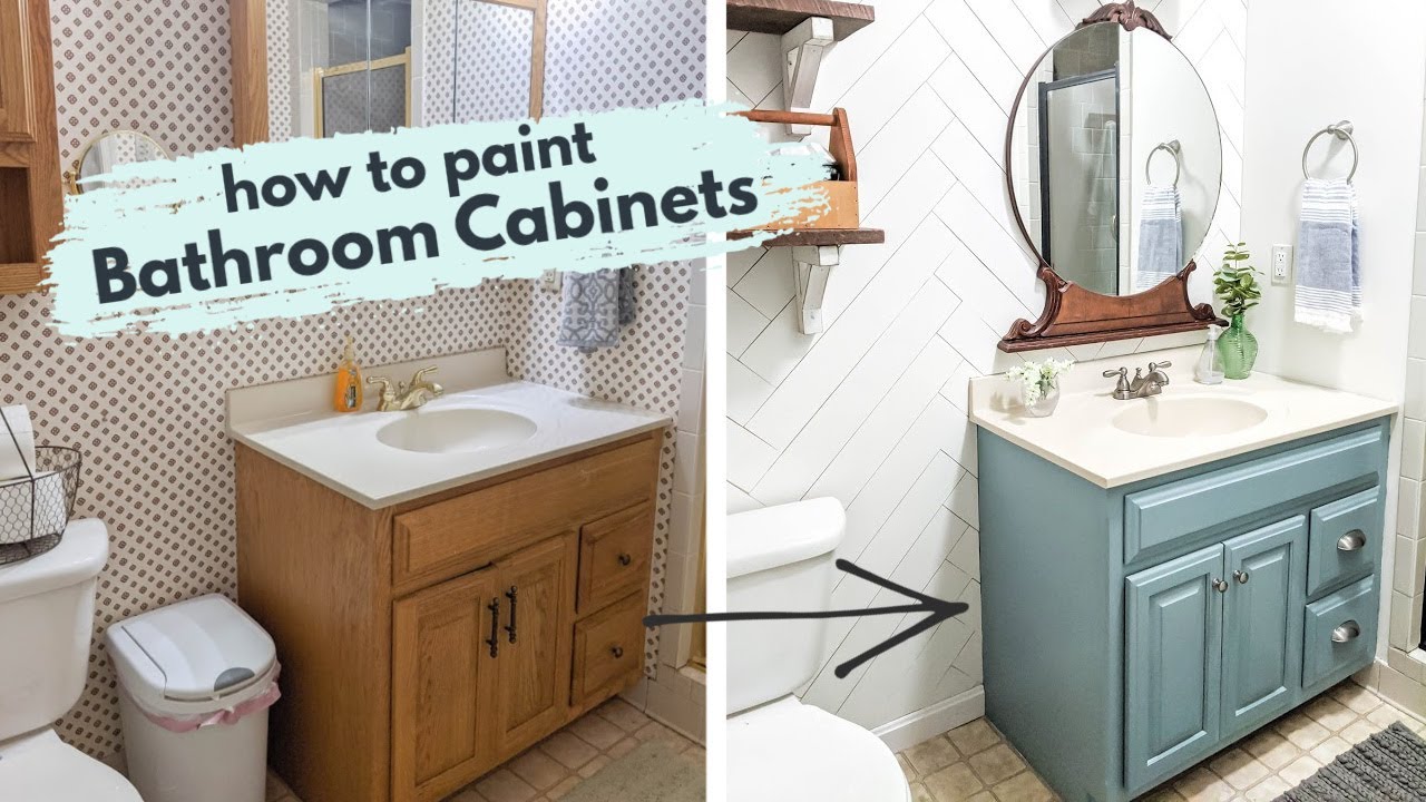 How to Paint Bathroom Cabinets // Secrets for a Perfect Finish