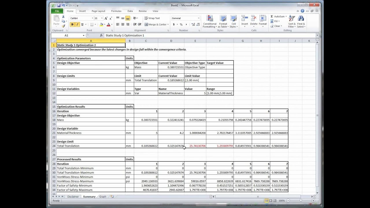 Optimization using Solid Edge ST6