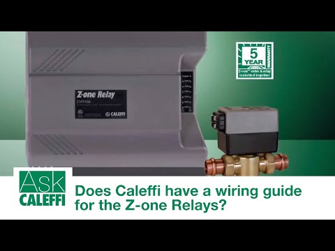 Does Caleffi have a wiring guide for the Z-one Relays?
