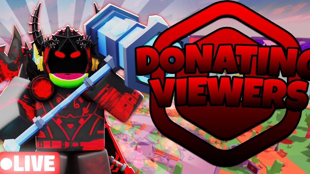 [💸] PLS DONATE LIVE - Donating robux to every viewer (TTS on)