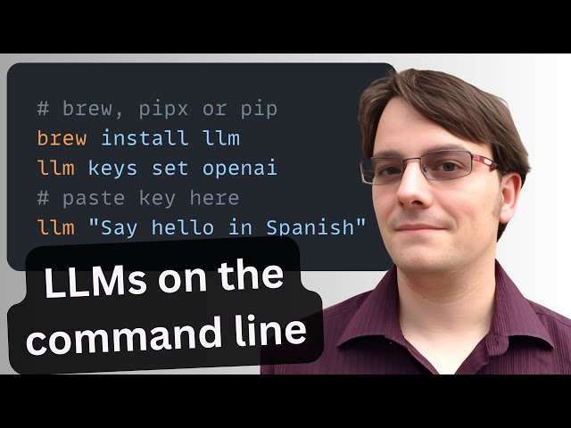 Exploring Command-Line Tools and Large Language Models with Simon ...