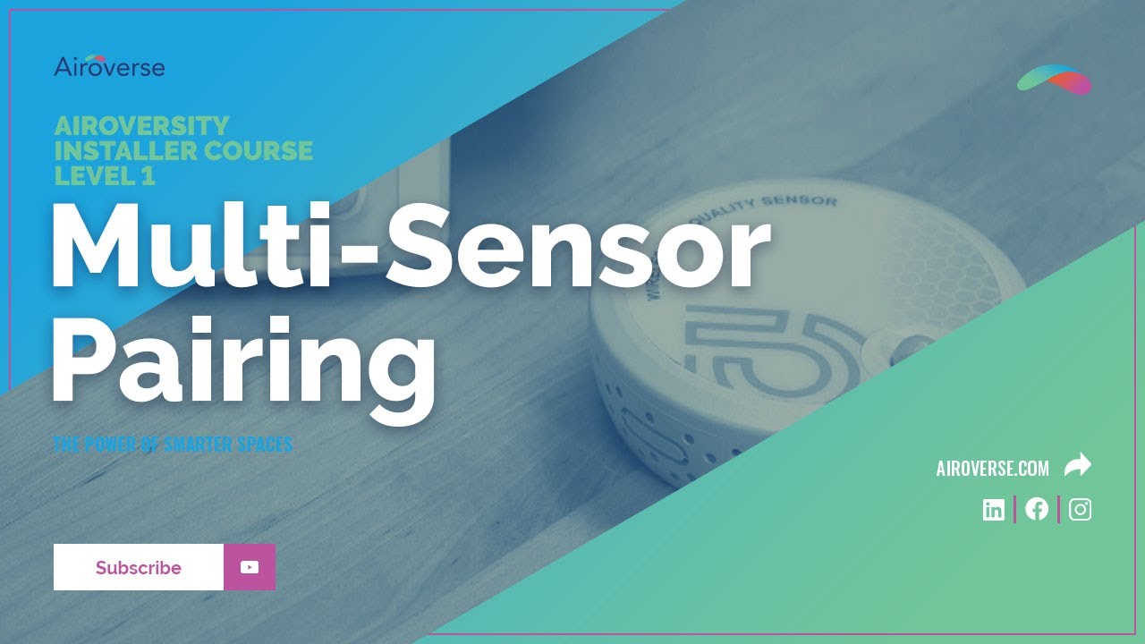 Pairing a Wireless Multi-Sensor to the Airoverse HyperStat