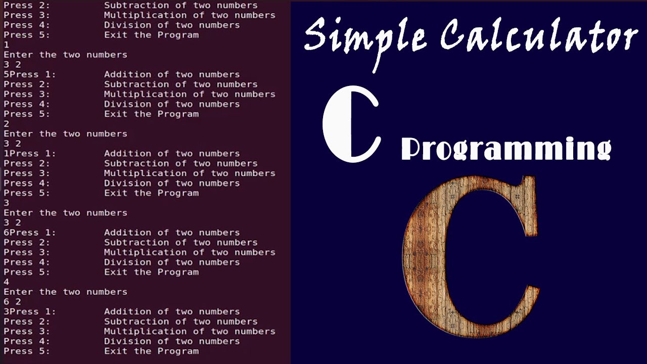 How to Make a Simple Calculator using C | C Programming for Beginners