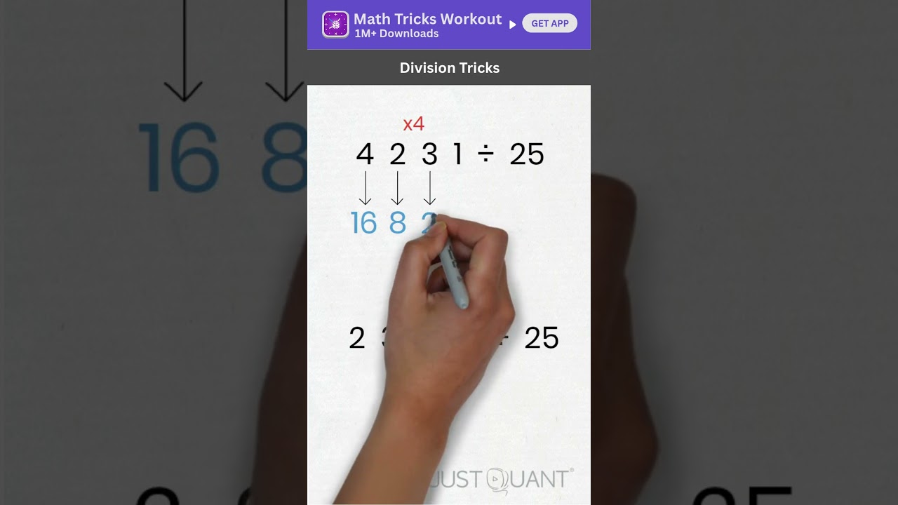 Math Tricks - Division Tricks - Easy Math Tricks - Simplification Tricks - Quick Mental Math Hack