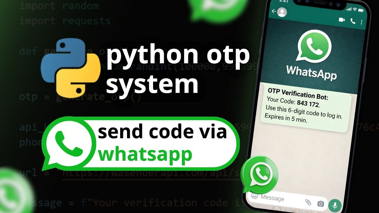 How to Send Verification Codes (OTP) via WhatsApp API | Build a WhatsApp OTP System with Python