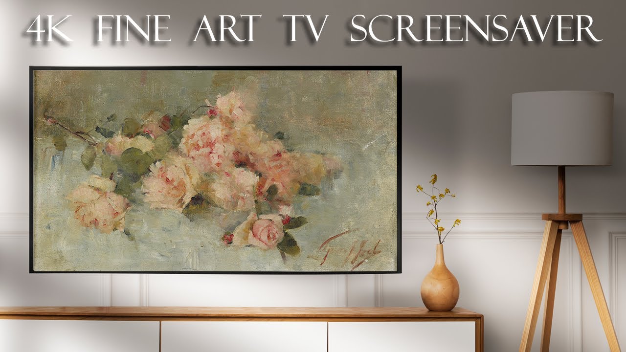 TV Art Screensaver Spring | Mothers Day Roses | Vintage Art TV Background | 4K Fine Art for your TV