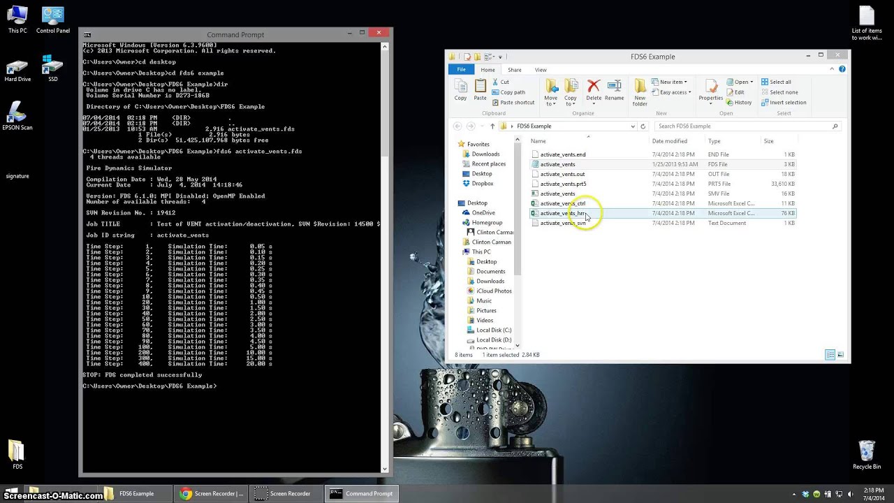 FDS 6 - How to run a FDS file