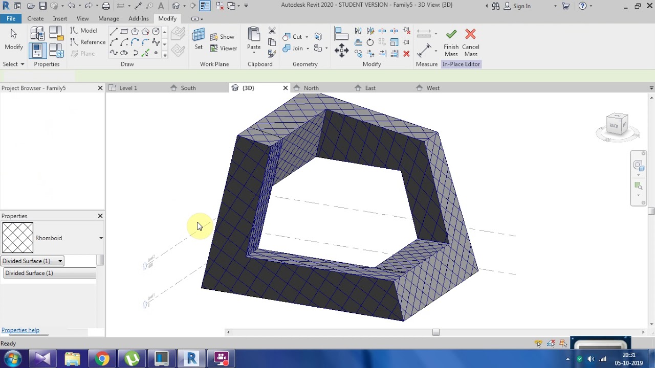 CCTV Headquarters concept modeling in Revit architecture