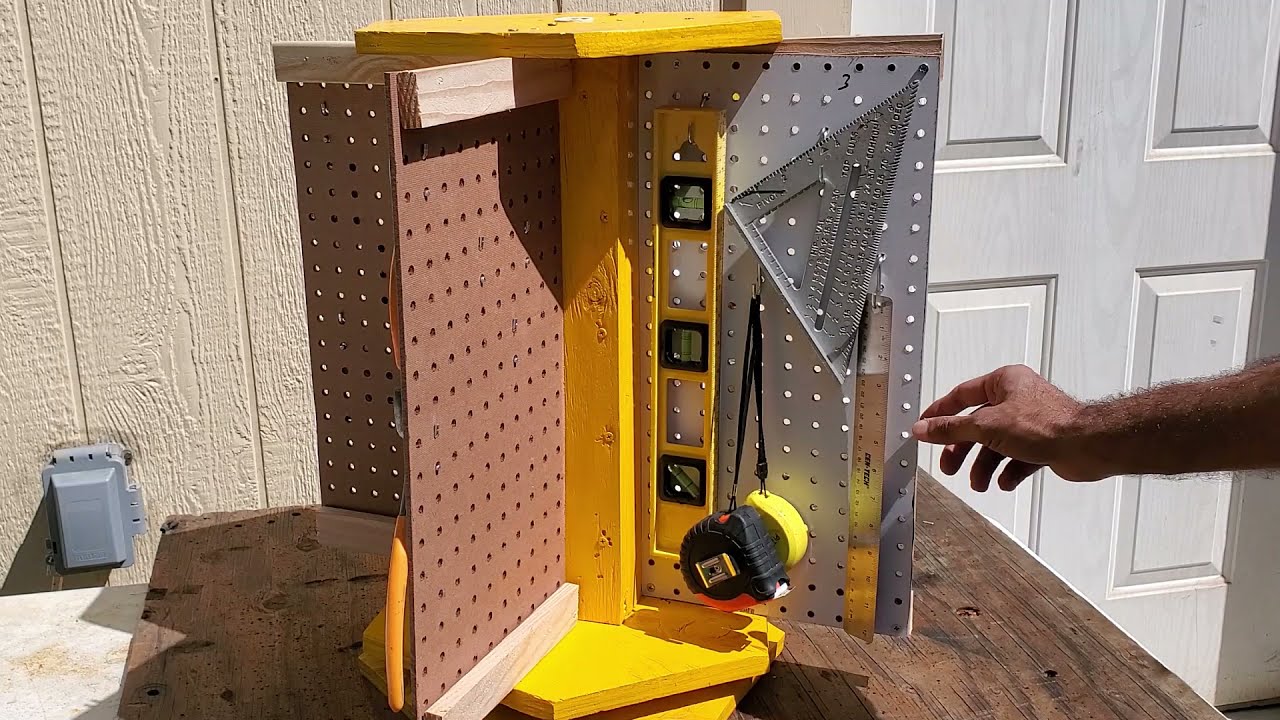 DIY Benchtop Rotating Tool Carousel
