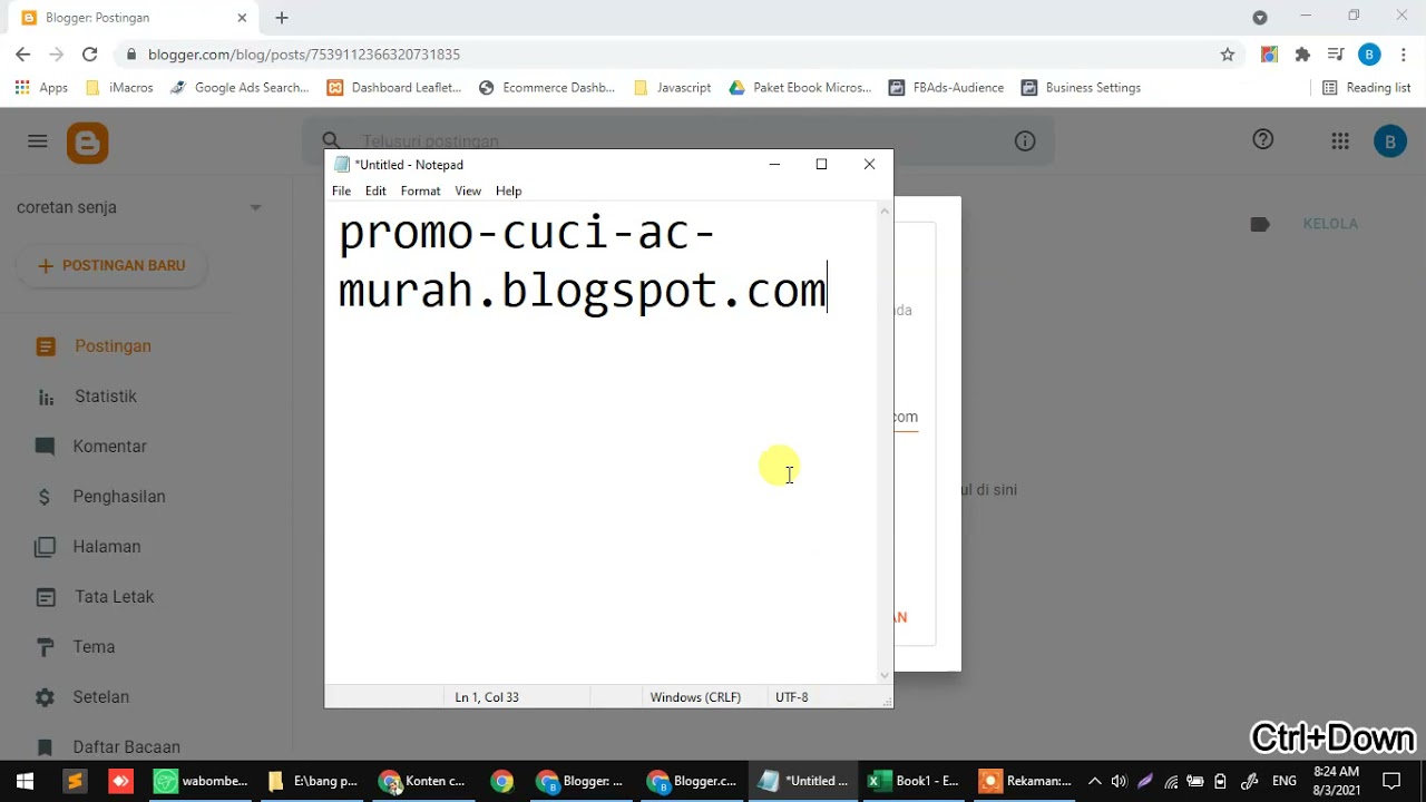 Cara Membuat Blog, Buat Artikel dan Edit Artikel di Blogspot