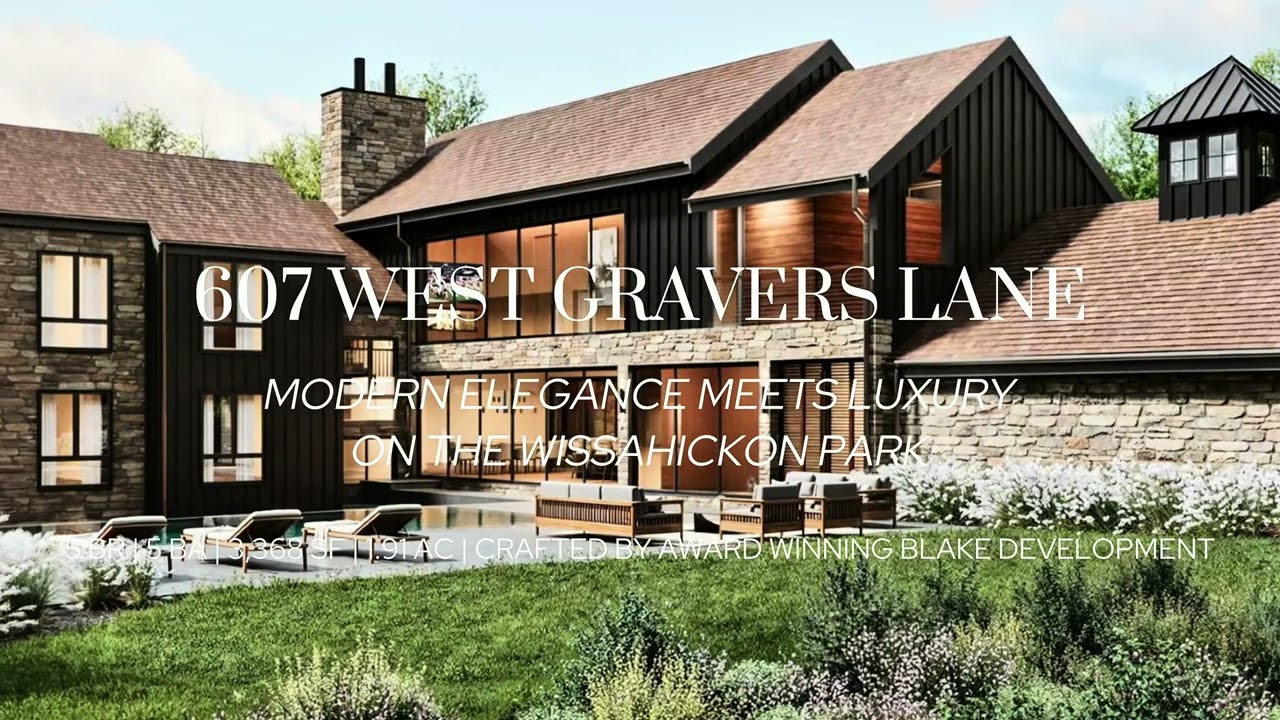 Modern Elegance Meets Luxury on the Park | 607 West Gravers Lane | Chestnut Hill | Philadelphia, PA