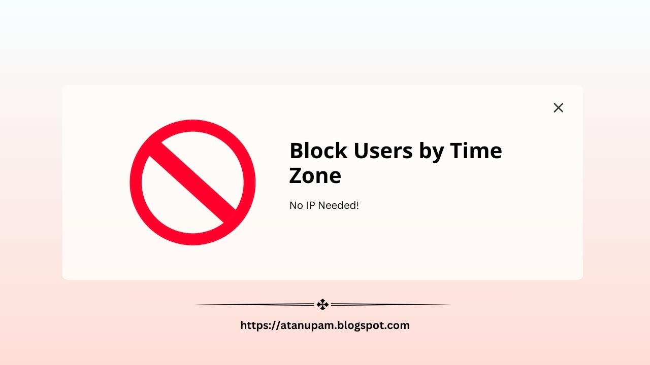 Block Website Visitors by Time Zone Using JavaScript | JavaScript Timezone Detection