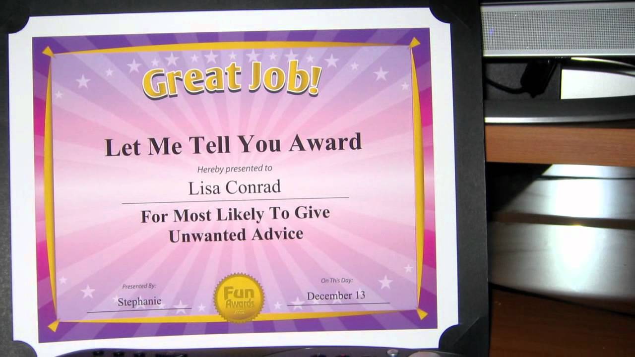 Funny Office Awards