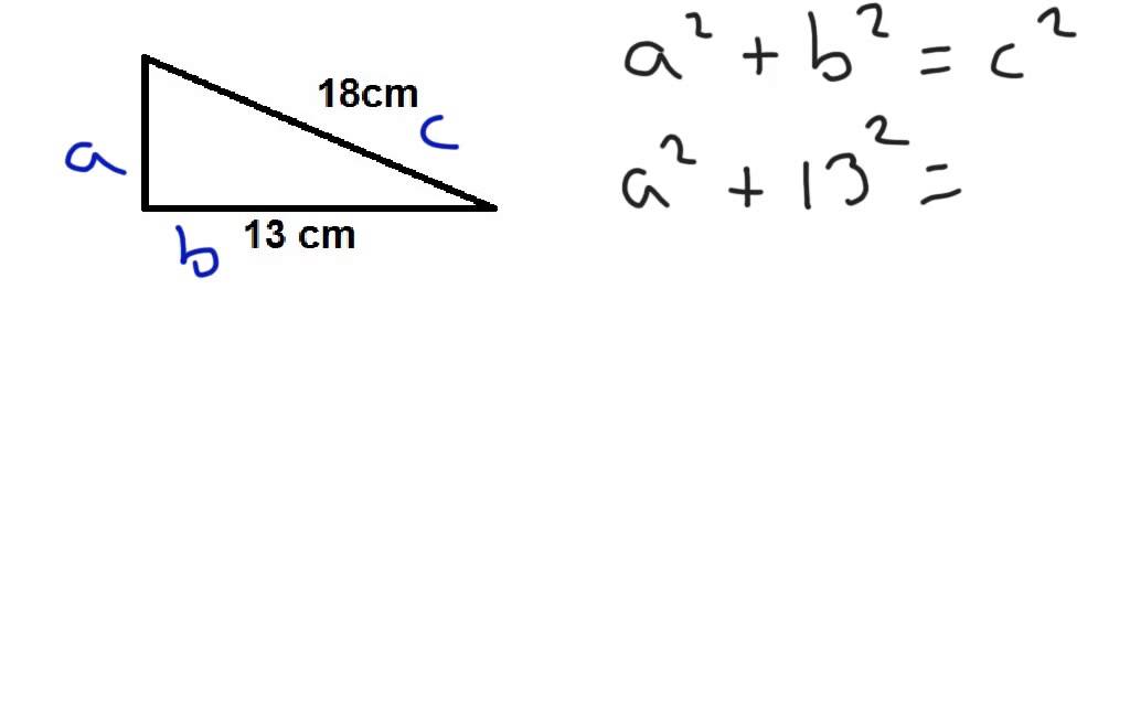 Pythagoras Theorem Finding Shorter Sides
