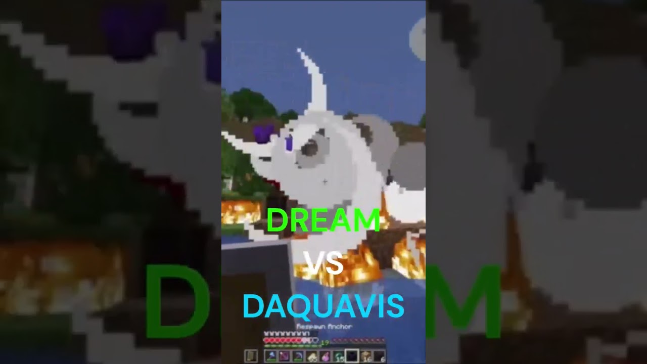 DREAM VS DAQUAVIS #minecraft #shorts #dream