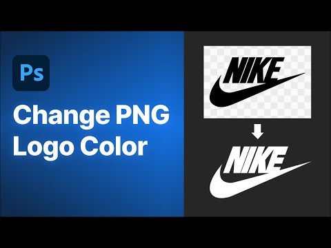 How to Change Logo Color in Photoshop (from a PNG)