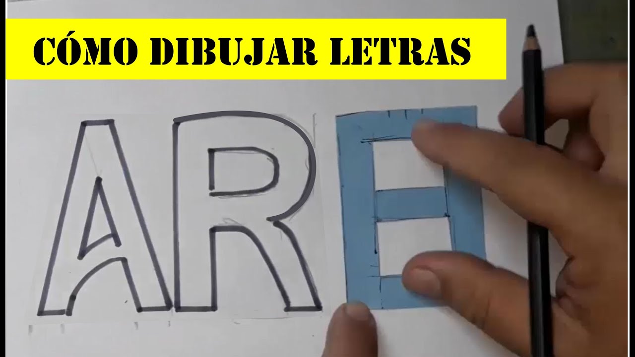 How to make beautiful letters without a template for banners, posters or signs