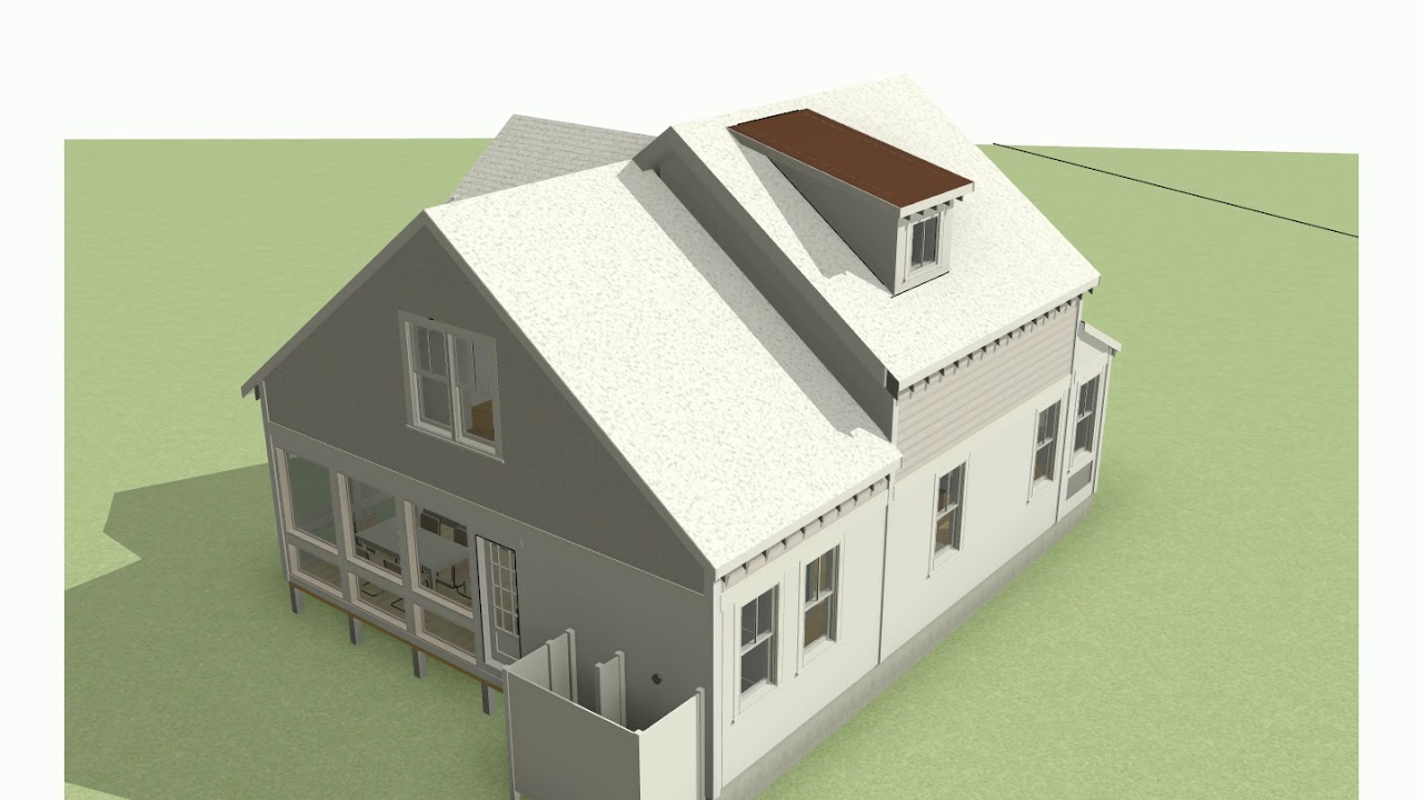 Classic Cape Cod Cottage Design 3-D
