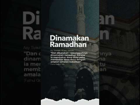 Dinamakan Ramadhan    #shorts