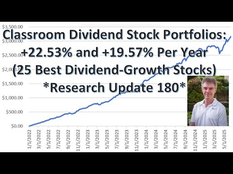 Dividend-Stock Portfolio: +22.53% Per Year - 25 Best Dividend-Growth Stocks - Research Update 180